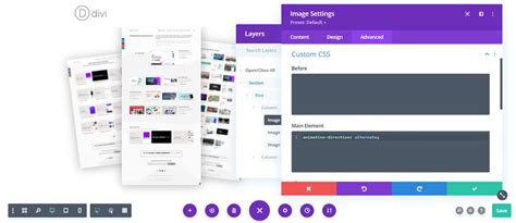 Floating Images With Looping Divi Animations Free Layout