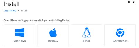 install flutter on linux install flutter on window install flutter