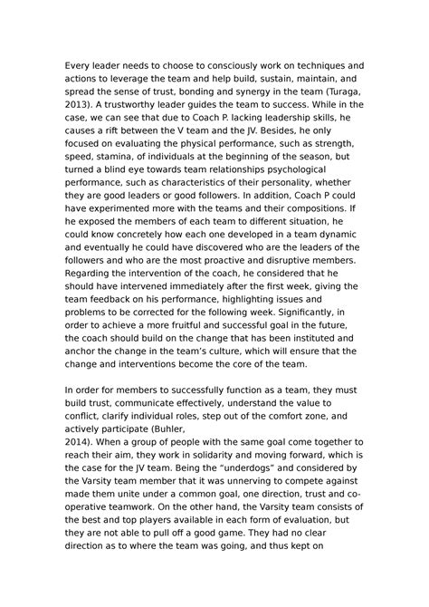 Teamwork Assignment Every Leader Needs To Choose To Consciously Work