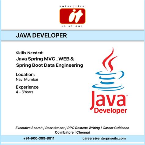 Enterprise It Solutions On Linkedin Javadeveloperjobs Mumbai Applynow