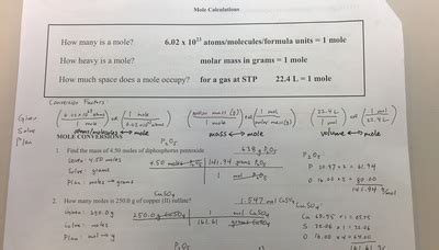 Mole Calculations Pt 1 Mr Rong S Chemistry
