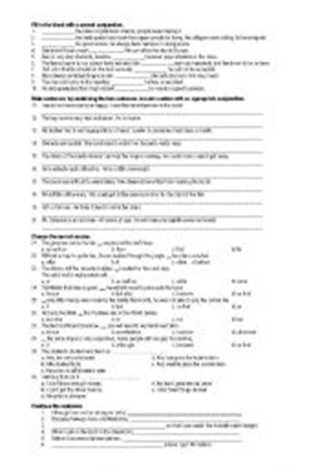 Conjunction ESL Worksheet By Terefrans
