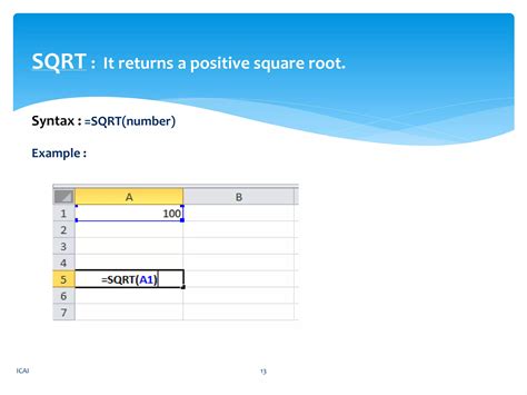 Excel Functions Ppt
