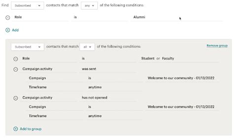 Understanding Advanced Segmentation Logic Mailchimp