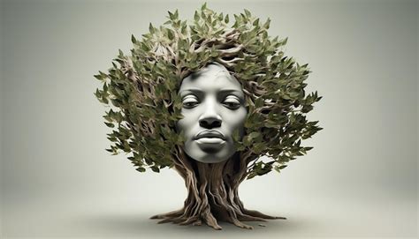 Premium Photo A 3d Concept Of A Tree With Branches That Form Diverse Human Faces Representing