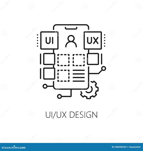 Ui Ux Design Web App Develop Optimization Icon Stock Vector Illustration Of Develop