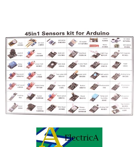 45 In 1 Sensors Modules Starter Kit For Arduino Upgrade 37 In 1 Sensor