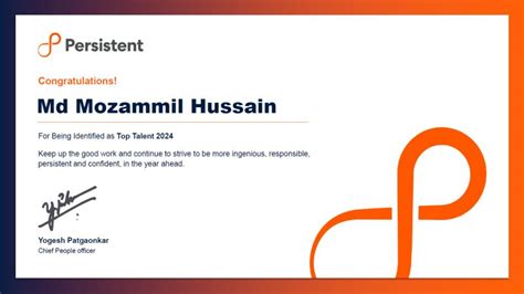 Md Mozammil Hussain On Linkedin Persistentsystems Toptalent
