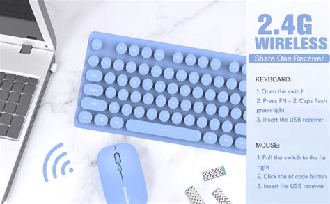 Wireless Keyboard Mouse Combo Dual Mode Bt 2 4g Rechargeable Full Size Multi Device Bluetooth