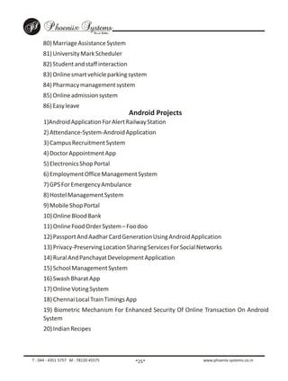 Python Projects In Chennai PDF