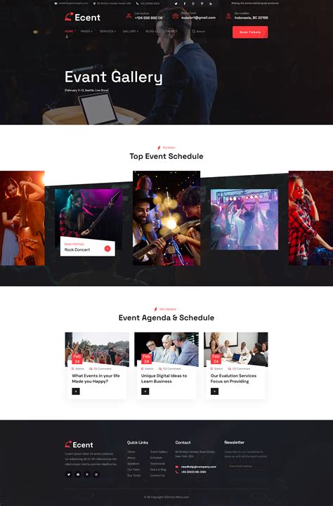 Ecent Event Conference And Meetup Template By Webplateone Themeforest