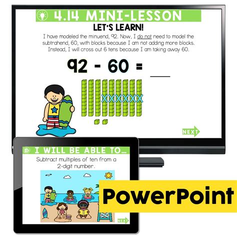 Lucky To Learn Math 1st Grade Lesson 414 Subtract Multiples Of