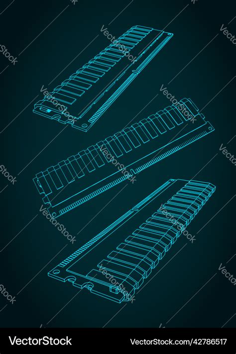 Ram Module Royalty Free Vector Image VectorStock