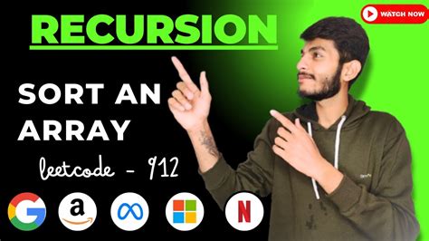 l 80 sort an array leetcode 912 intuition and observation