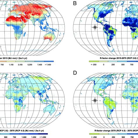 Rainfall Erosivity Estimates A Illustrates The Global Erosivity Map