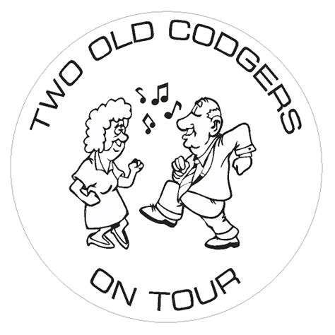 Two Old Codgers On Tour Bumper Sticker Savage Stickers