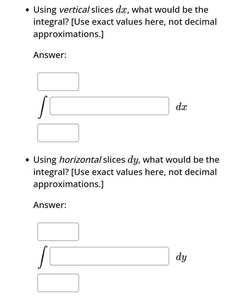 Solved Set Up The Intgrals Needed To Find The Area Of The