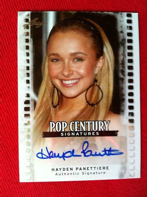 Hayden Panettiere Autograph Tv Heroes Oltl Leaf 2011 192975885