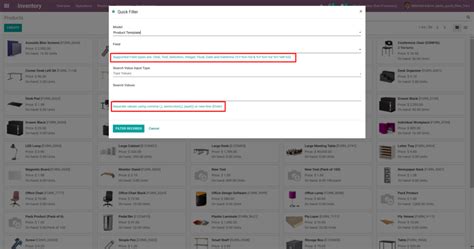 Custom Odoo Search Filter For Easy Navigation