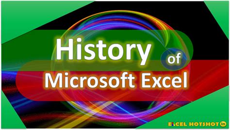 History Of Microsoft Excel Microsoft Excel Microsoft Excel