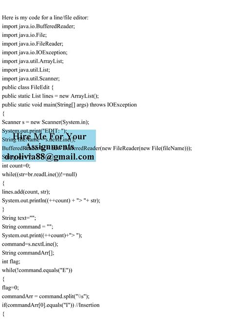 Here Is My Code For A Linefile Editor Import Bufferedreapdf