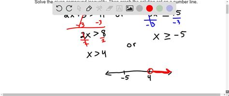 Solve Compound Inequalities And Statements Example Numerade