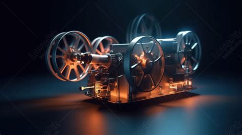 향상된 3d 비주얼 영화 프로젝터를 사용한 희미한 조명 환경 배경 할리우드 배경 시각적 배경 영화 필름 배경 이미지 Hd 할리우드 시각적 영화 필름 배경 사진