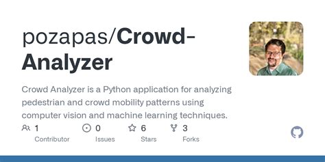 github pozapas crowd analyzer crowd analyzer is a python application for analyzing pedestrian