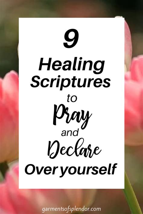 Nine Healing Scriptures To Pray And Declare Artofit