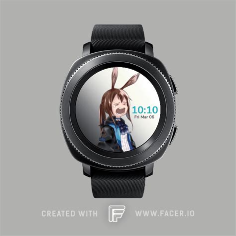 VeroshaDJ Sleepy Amiya Watch Face For Apple Watch Samsung Gear S3 Huawei Watch And More