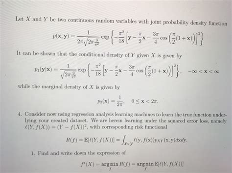 Solved Let X And Y Be Two Continuous Random Variables With