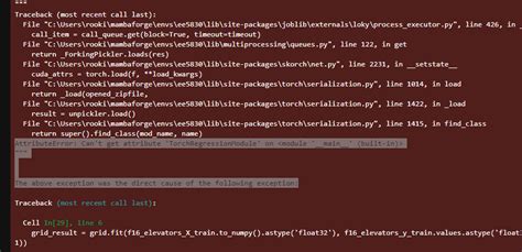 Attribute Error When Using GridSearchCV And Pytorch SklearnPipelines PyTorch Forums