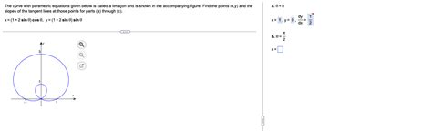Solved The Curve With Parametric Equations Given Below Is