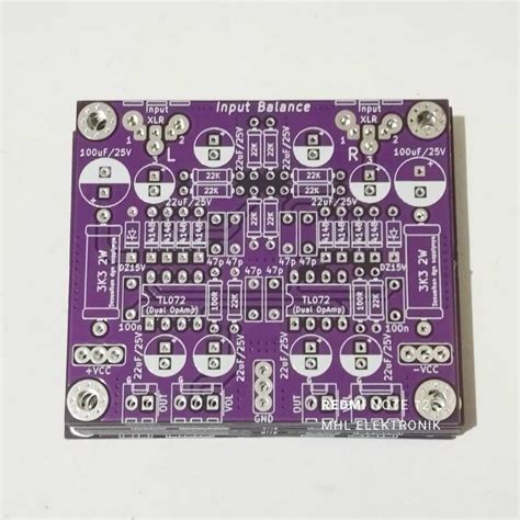 Jual Pcb Balance Input Stereo Fiber Double Layer Pcb Input Balance