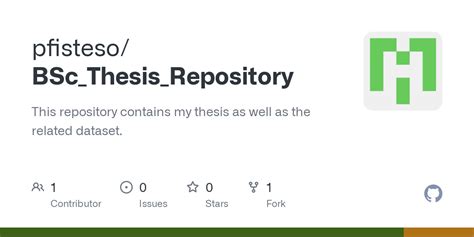 GitHub Pfisteso BSc Thesis Repository This Repository Contains My Thesis As Well As The