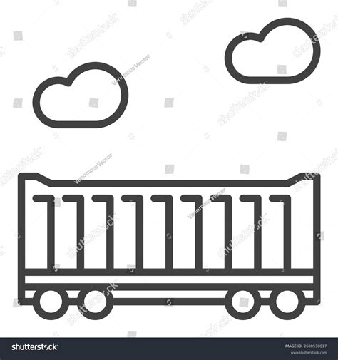 Minimal Shipping Container Wheels Vector Icon Stock Vector Royalty Free 2608530017 Shutterstock