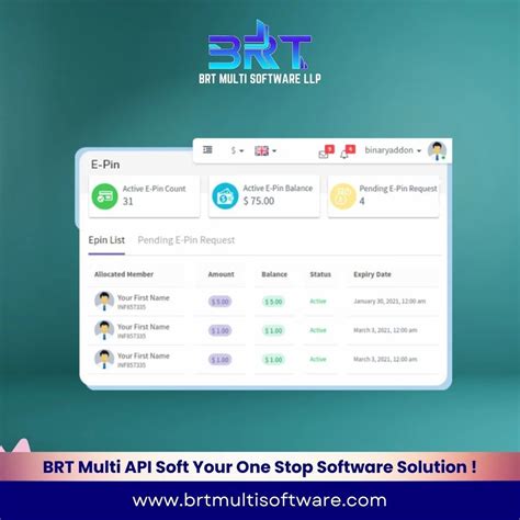 Mlm E Pin Generation Software At ₹ 59999pack Multi Level Marketing