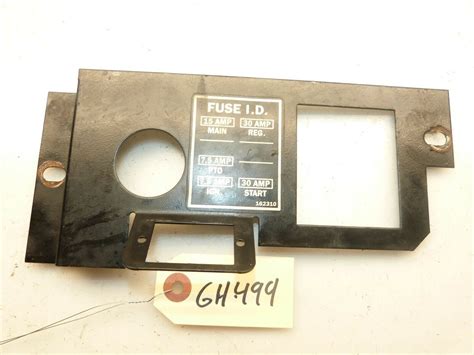 Grasshopper 718d Front Mount Mower Fuse Box Cover Panel Ebay