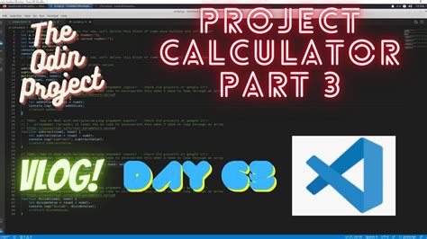 The Odin Project Vlog Day 63 Coding For Beginners Javascript