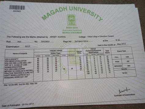 Magadh University — Enquiry About My Certificate Is Original Or Fake