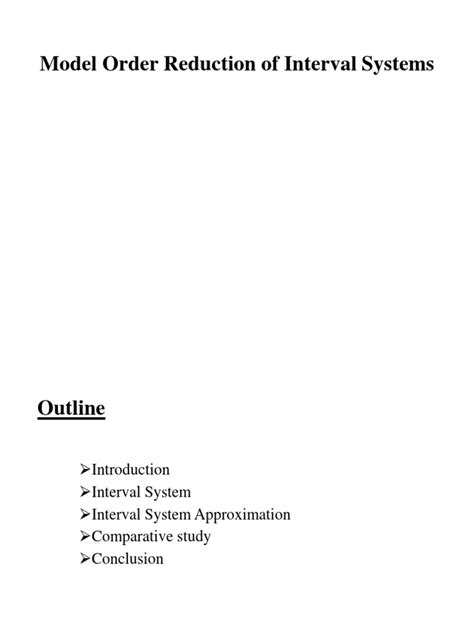 model order reduction pdf