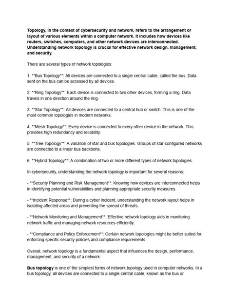 Topology Notes Pdf Network Topology Computer Network