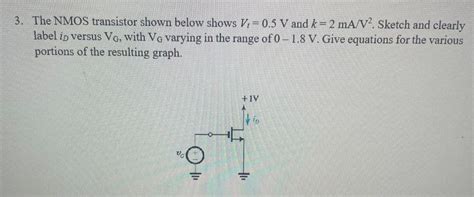 Answered The Nmos Transistor Shown Below Shows… Bartleby