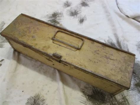 Original Ww2 German Army Dak Afrikakorps Panzer Small Tool Box Tin Eur