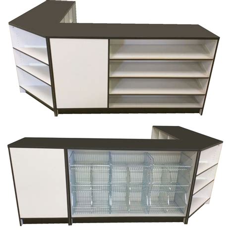 Retail Display Counters A Combination Of Three Separate Shop Counters
