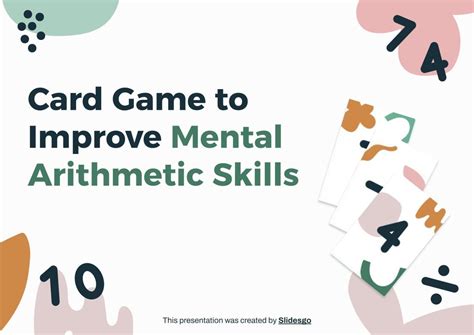 Card Game To Improve Mental Arithmetic Skills Presentation Card Game To Improve Mental Arithmetic Skills Presentation