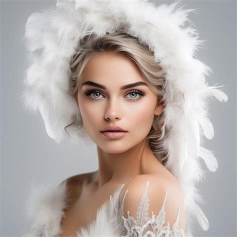 Premium Photo Photoofabeautifulrussianwomanwithawhb