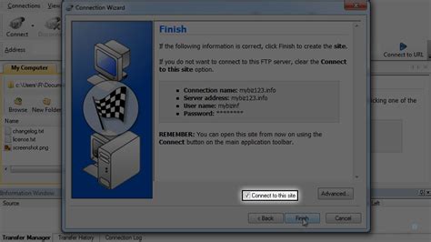 how to configure a site in ws ftp