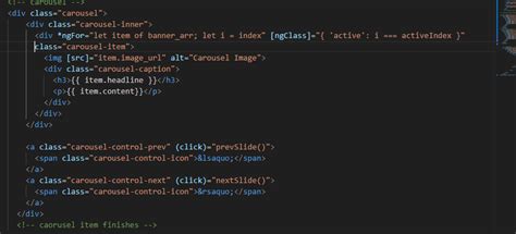 Html Carousel Issue In Angular Stack Overflow