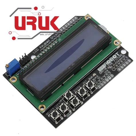 Lcd16x2 Keypad Arduino Shield Blue Backlight Uruktech